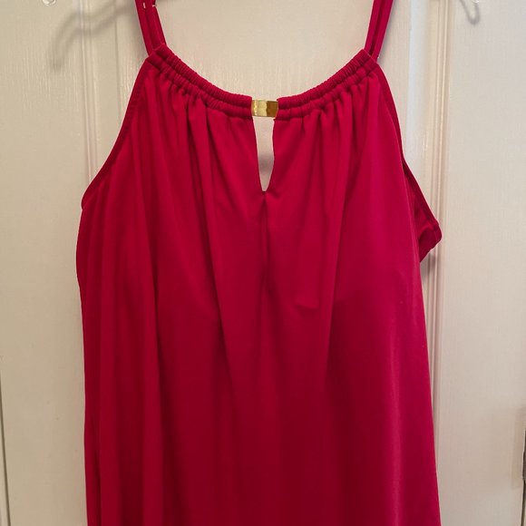 Swim | Red Flowy Swim Tank | Poshmark